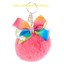 JoJo Siwa Pink Pom Pom Keychain Bow Hair Bow Plush Key Ring Clip Key ...