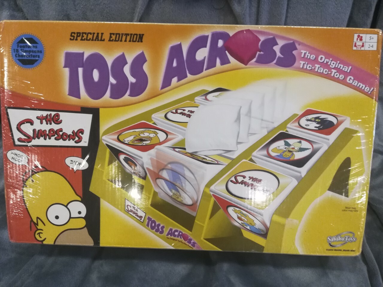 The Simpsons Special Edition Toss Across Tic Tac Toe Game 2007 Bart ...