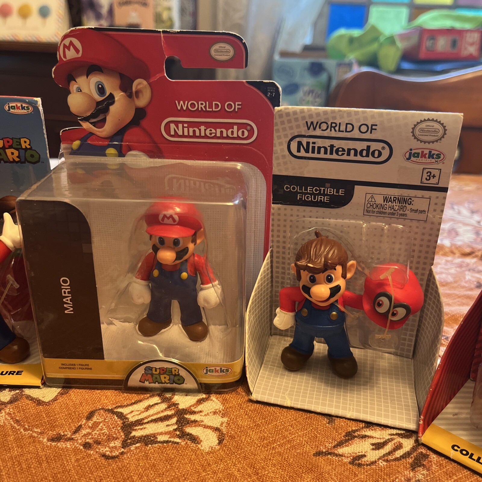 World of Nintendo Mario 2.5" Figure Lot - 8-Bit, Standing, Cappy, Metal ...