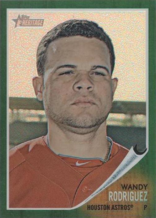 2011 Topps Heritage - Chrome Wandy Rodriguez #C100 Green Refractor for ...