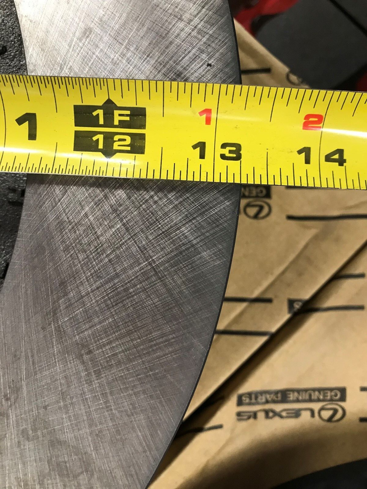 2003-2009 TOYOTA 4RUNNER GENUINE OEM NEW FRONT BRAKE ROTORS 4351260151 ...