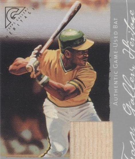 2003 Topps Gallery - Heritage Rickey Henderson #GHR-RH Relics (MEM) for ...
