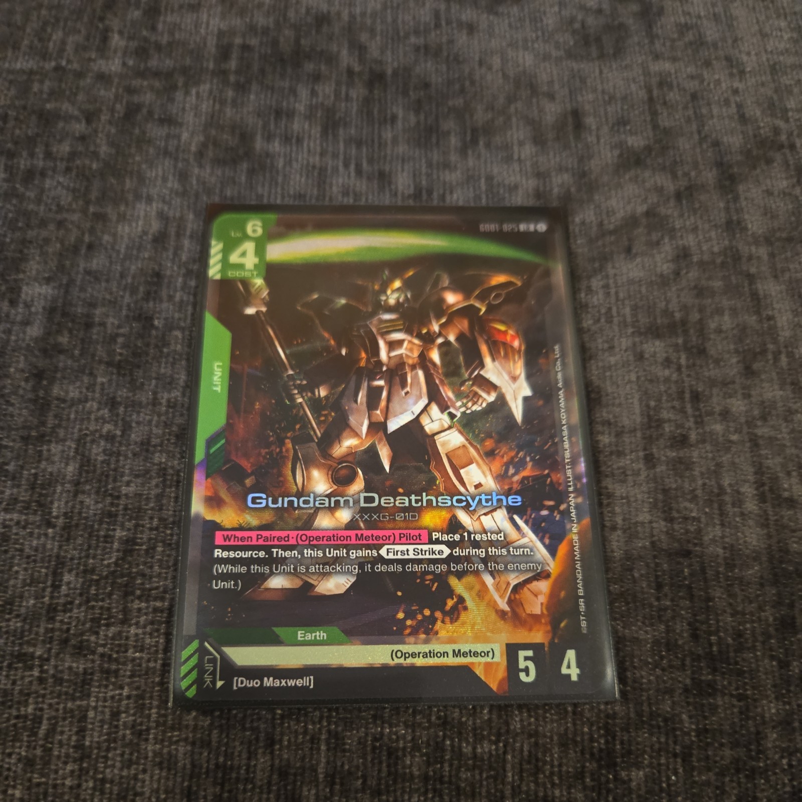 Gundam Deathscythe Foil - GD01-025 NM - Gundam TCG Card Game | eBay