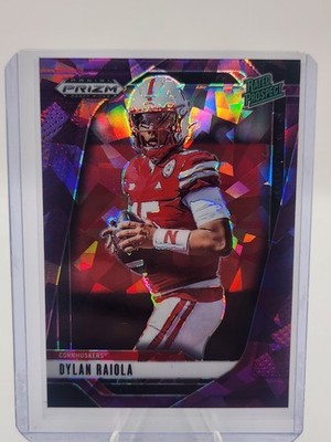 2025 Prizm Draft Pick Dylan Raiola Rated Prospects Purple Cracked Ice ...