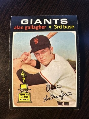 1971 TOPPS #224 ALAN GALLAGHER RC S.F. GIANTS EX *Hot Corner Vintage ...