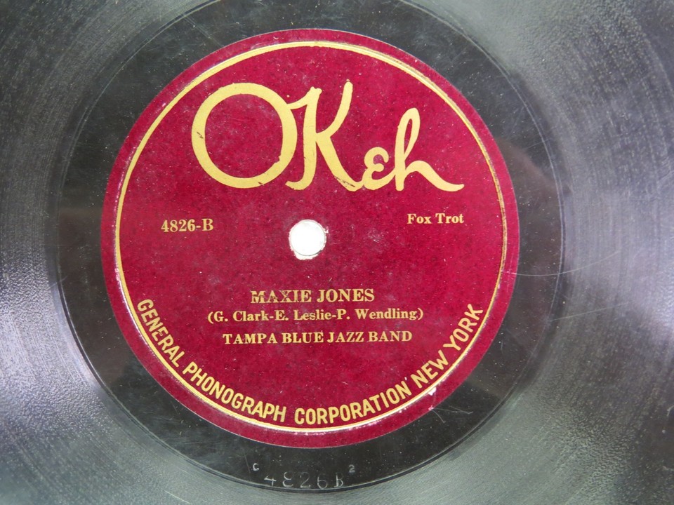 Tampa Blue Jazz Band - OKEH 4826 - Maxie Jones & By the Shalimar | eBay