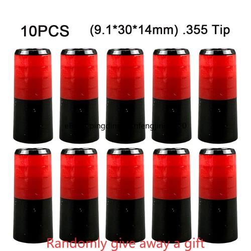 10pcs Black Red Gradient .355 Golf Ferrules For Wedge Shaft Club (9.1 ...