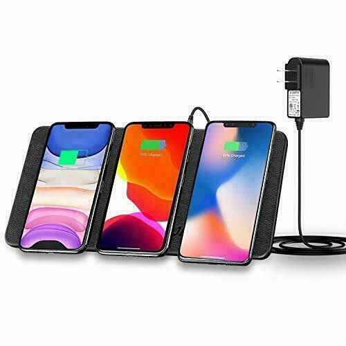 Qi Triple Wireless Charger Station Je 3 Devices Multi Pad Desktop ...