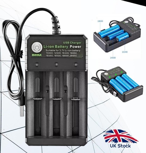 18650 Smart Charger For 18650 3.7v Rechargeable Li-ion Battery Lithium ...