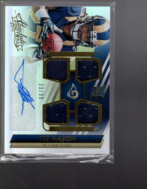 B1157- 2014 Absolute #240 Tre Mason Auto Jersey / 99 - Nm-Mt | eBay