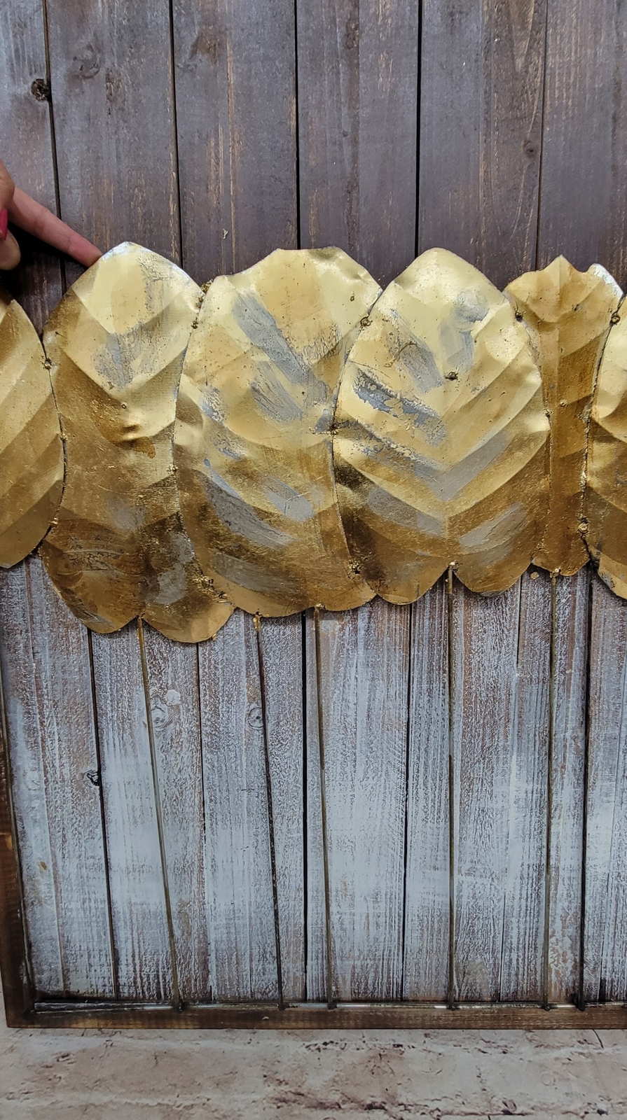 Abstract original 3D painting Gold leaf structure acrylic painting Hand ...