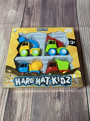HUNSON DIG EM HARD HAT KIDZ TOY VEHICLES, TODDLER CONSTRUCTION VEHICLES ...