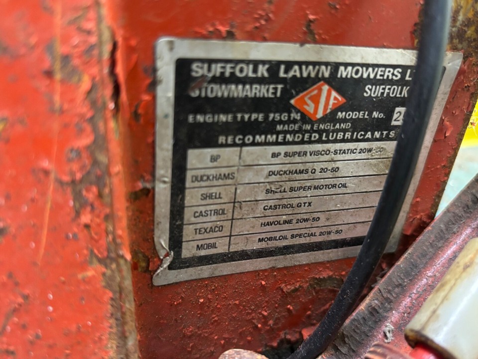 Suffolk Super Colt 12" cylinder mower. Petrol. Spares or repair only ...