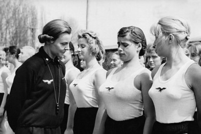 WWII Photo Female German Girls Athletic Club WW2 B&W World War Two ...