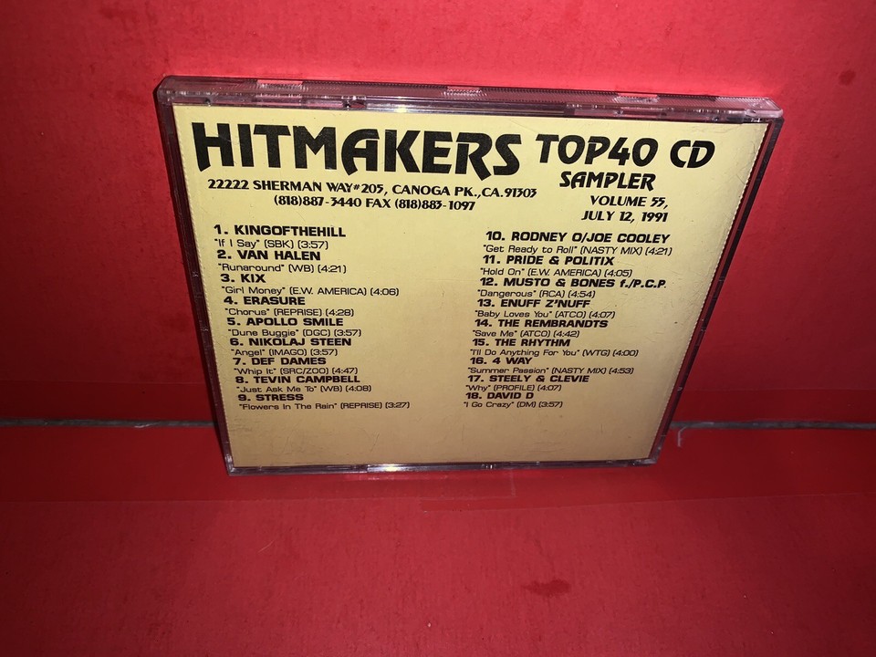 Promo Only - Hitmakers - Volume 55 - July 12, 1991 - Promo - CD | eBay