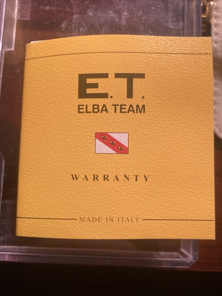 LOCMAN ELBA TEAM QUARTZ WATCH BLUE RUBBER BAND DATE ITALY REF. 330 NEW ...