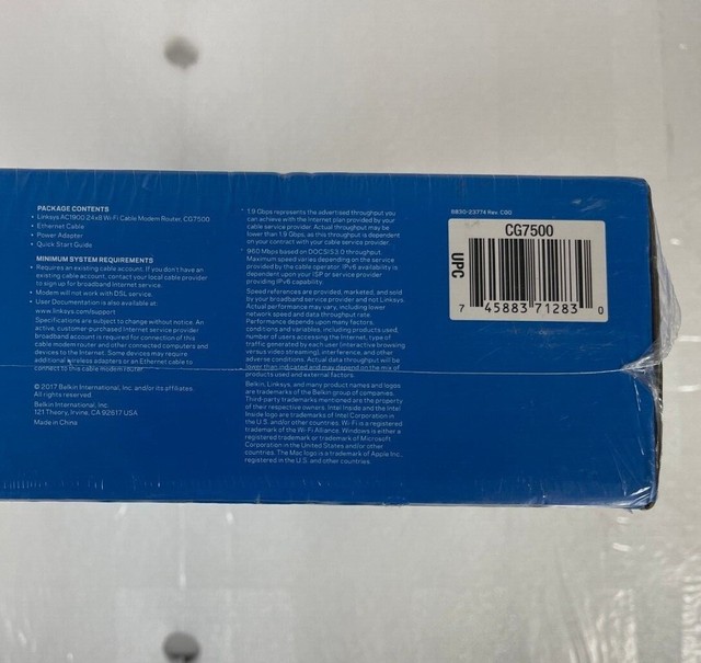 Linksys AC1900 Dual-Band Wi-Fi Router - CG7500 for sale online | eBay