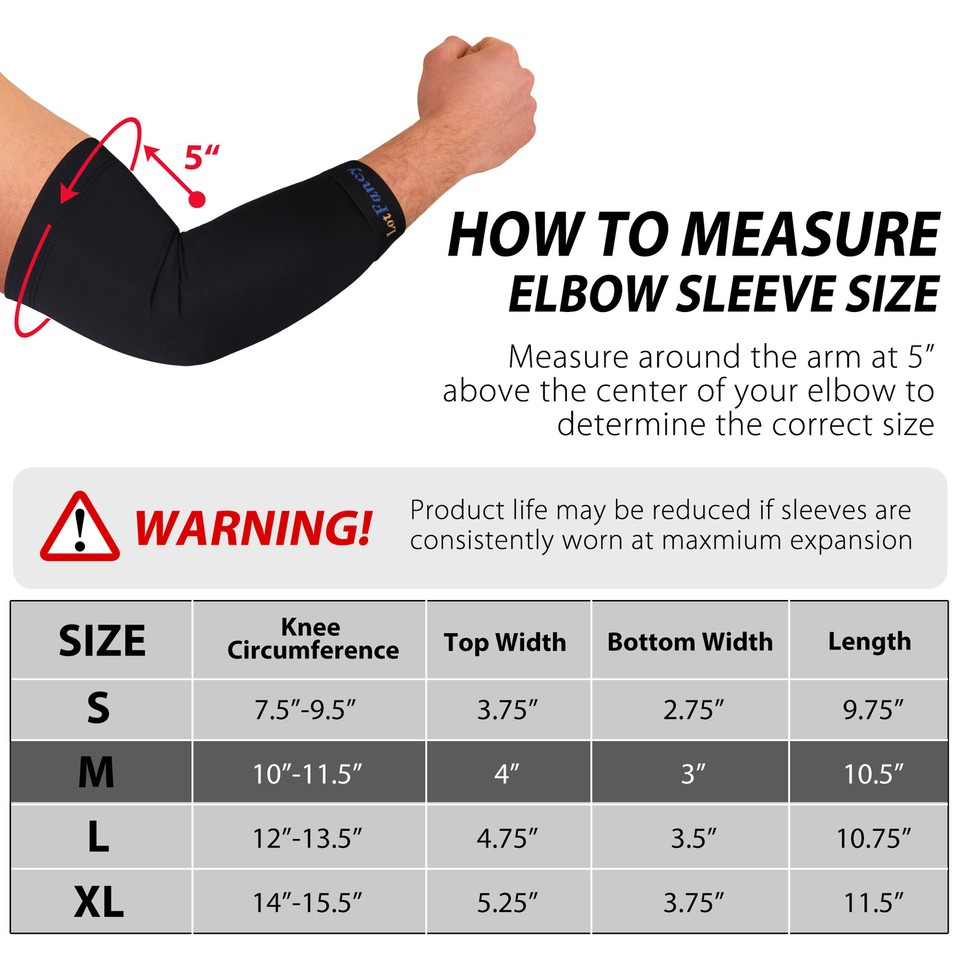 Copper Arm Compression Elbow Sleeve Brace Wrap Support Arthritis ...