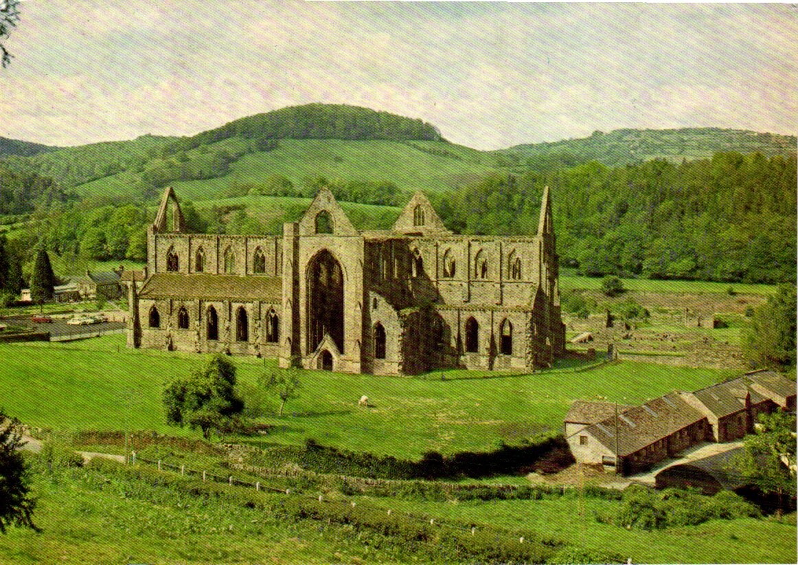 View From Southeast Tintern Abbey Gwent England Postcard | eBay