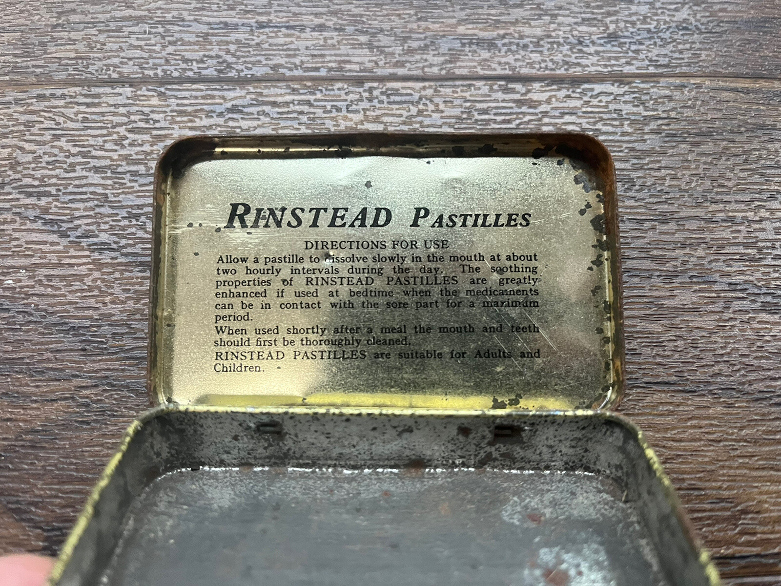 Vintage tin Rinstead For Sore Gums And Mouth Tin EMPTY | eBay UK