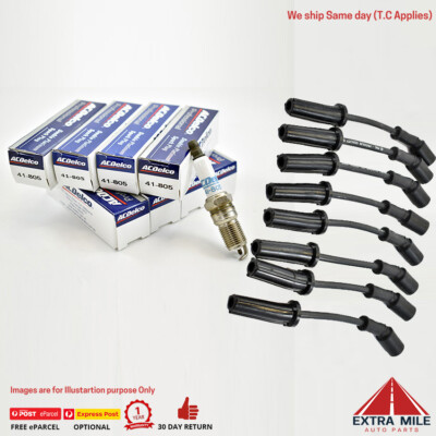 Spark Plugs & Leads Set for Commodore VT VX VY LS1 V8 Holden Crewman ...