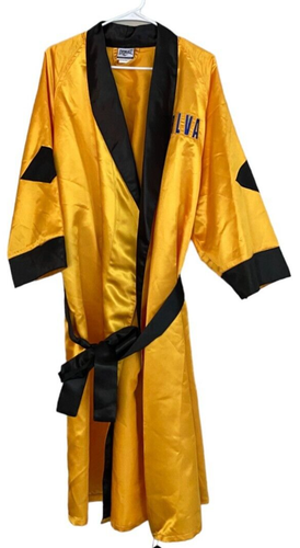 Everlast Silva Mens Boxing Robe Shorts Set Yellow Gold Blue Large ...