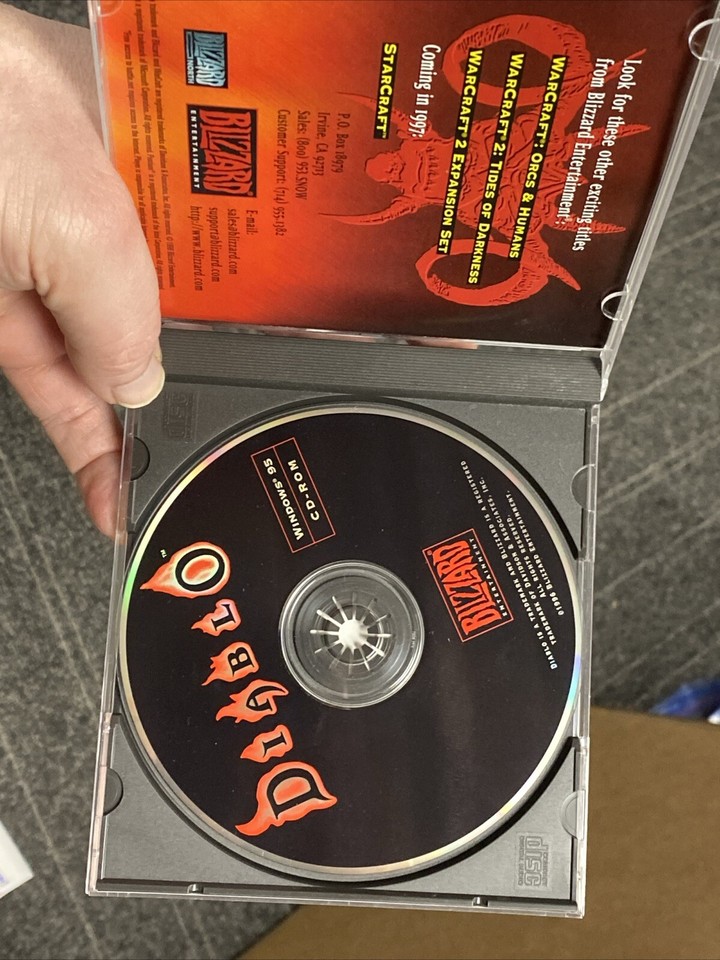 Blizzard Diablo 1 PC Game Big Box 1996 - incomplete 51581088772| eBay