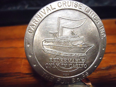 CARNIVAL CRUISE LINES - THE FUN SHIPS $5 CASINO GAMING TOKEN | eBay