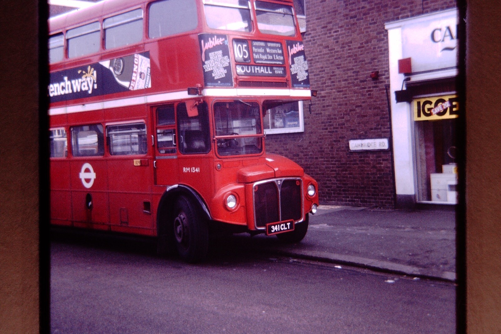 1978 Original Bus Slide RM1341 London Transport Southall 341 CLT Ref ...
