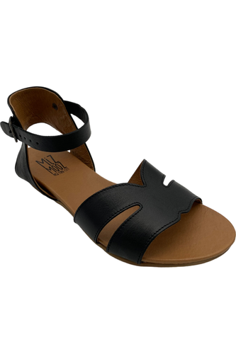 Miz Mooz Leather Ankle Strap Sandals Annalise Black | eBay