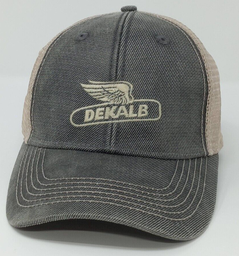 DEKALB ball cap mesh back winged logo stitch detail … - Gem