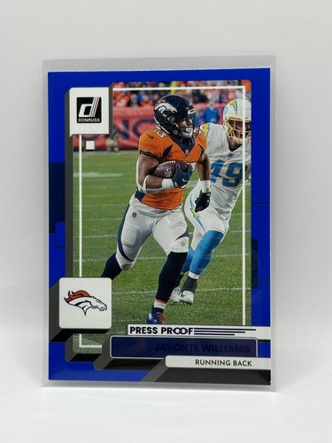 2022 Panini Donruss Press Proof Blue Javonte Williams #266 | eBay