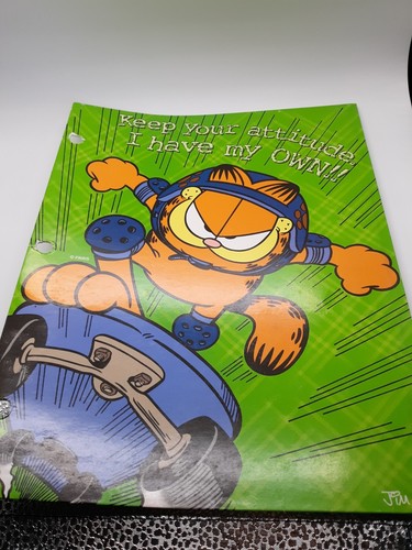 Vintage Mead Pocket Folder Garfield Keep Your Attitude I Have My Own | eBay