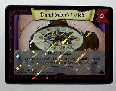 Harry Potter TCG Trading Card Game DUMBLEDORE'S WATCH Holo Foil Rare LP ...