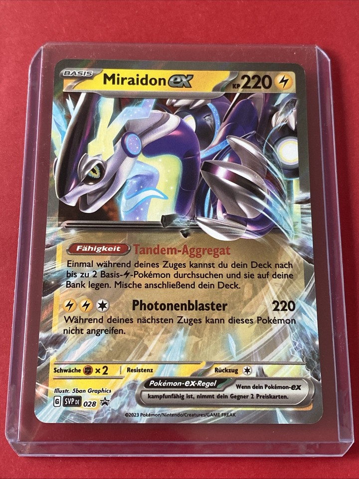 POKEMON TCG Karte 028 Promo HOLO MIRAIDON ex KP220 Card | eBay