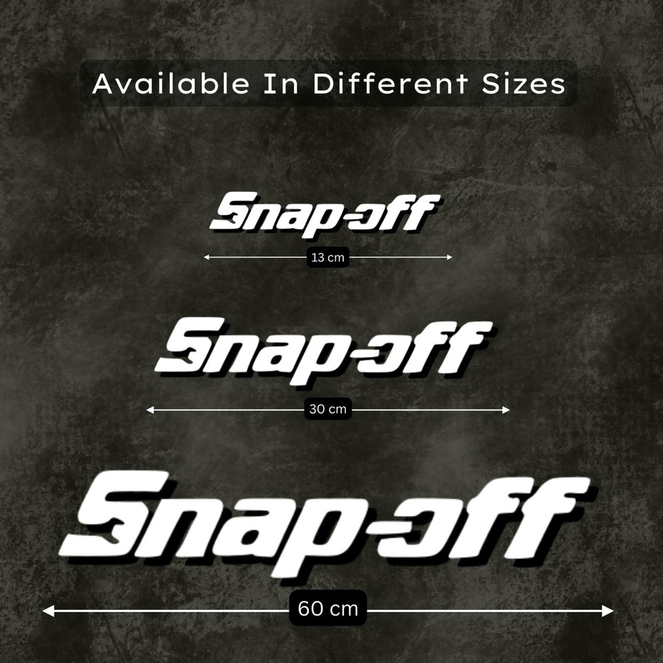 Snap Off | Vinyl Car Van Window Sticker | Weatherproof Decal | eBay UK