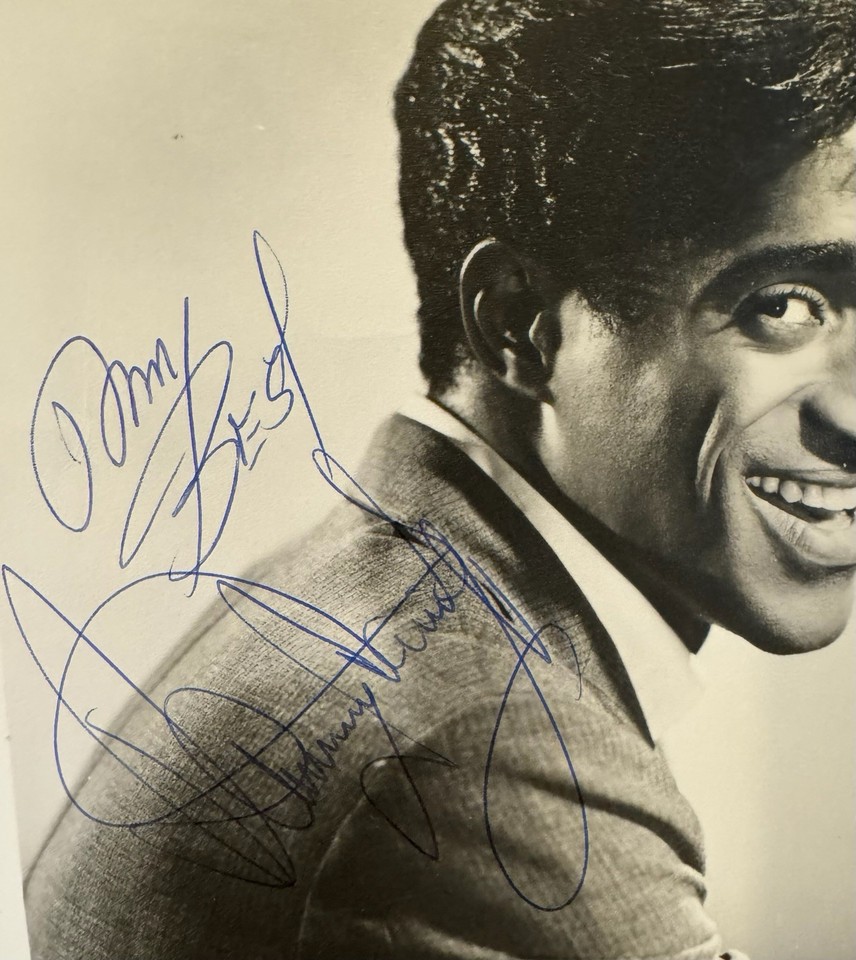 Sammy Davis Jr Signed Autograph Publicity Photo Rat Pack Hollywood Star ...