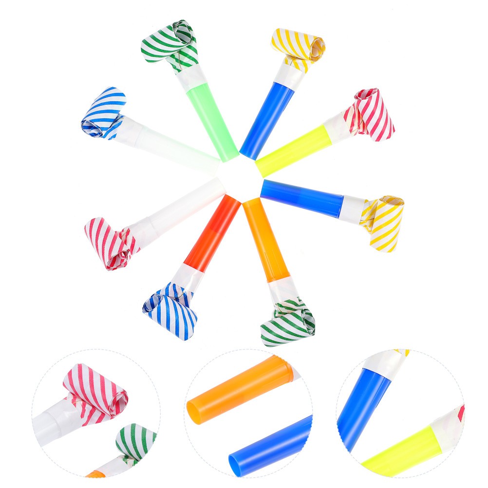 1 Set of 50pcs Plaything Whistle Toy Cheering Blowout Birthday Party ...