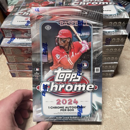 2024 Topps Chrome Baseball Hobby Box - FACTORY SEALED ** 1 AUTO ...