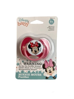 Disney Minnie Mouse Pacifier BPA Free LIGHT PINK Baby Girl | eBay