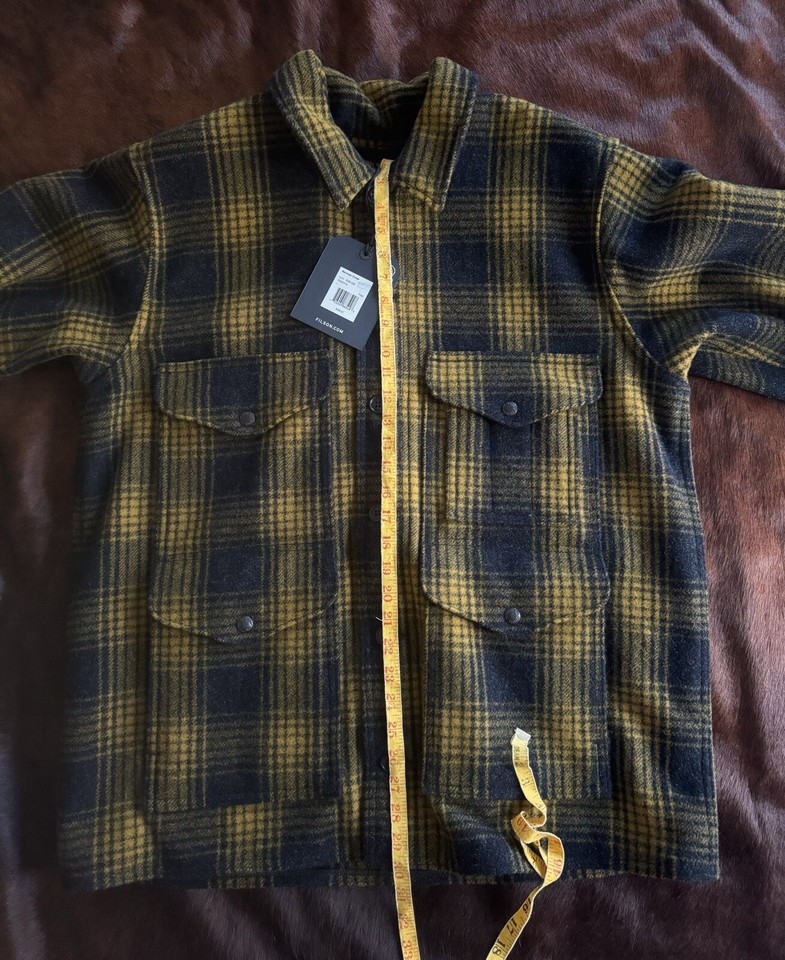 NWT Filson Mackinaw Wool Cruiser Jacket Gold Ochre L Limited Release ...