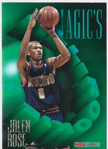 Jalen Rose 1994-95 NBA Hoops Magic's All-Rookie Team AR-9 Denver ...