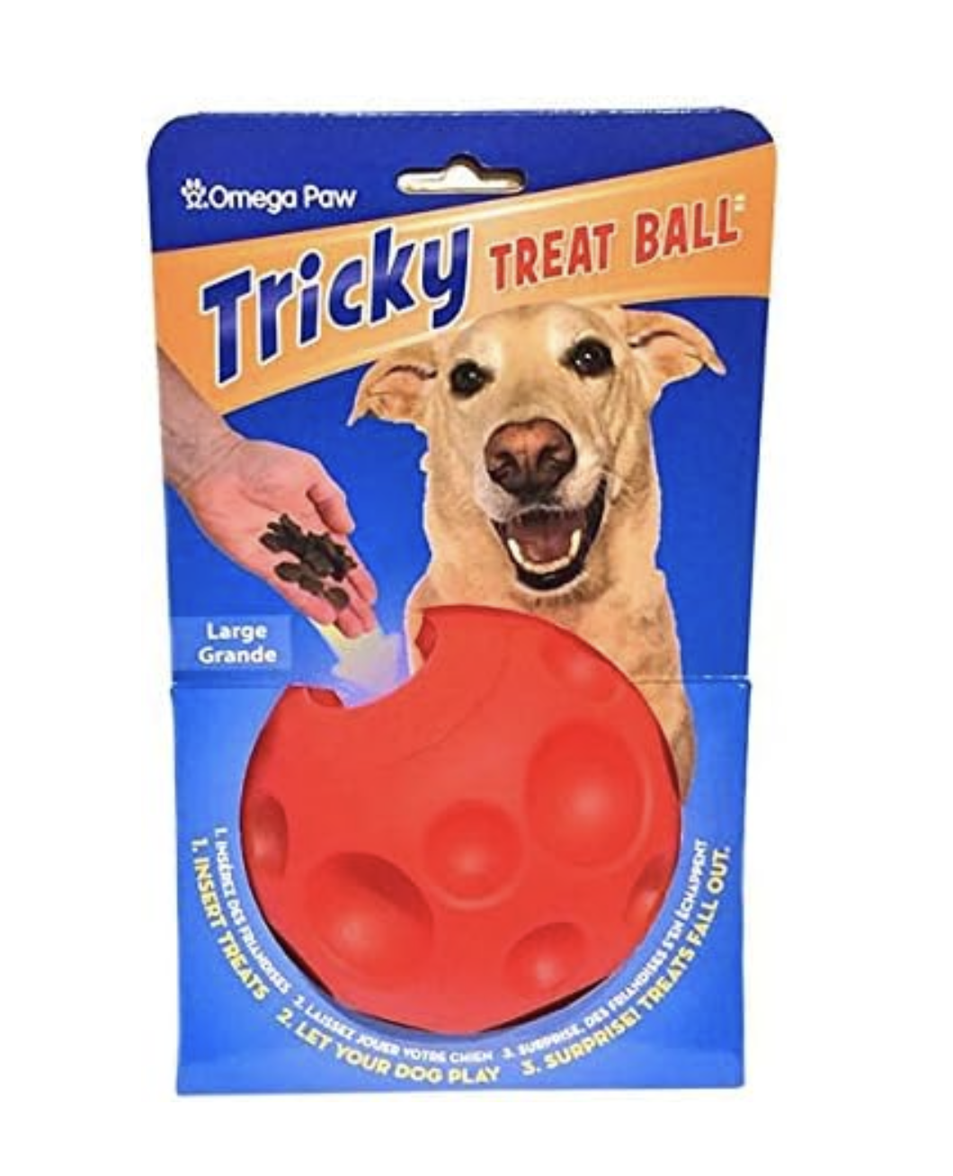 Tricky Treat Orange Dog Toys Balls. Food Dispensing. Kong Toy Small ...