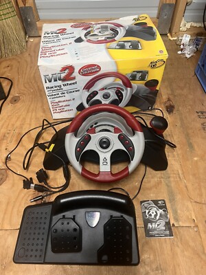 Mad Catz MC2 Universal Racing Steering Wheel and Pedals XBOX, Gamecube ...