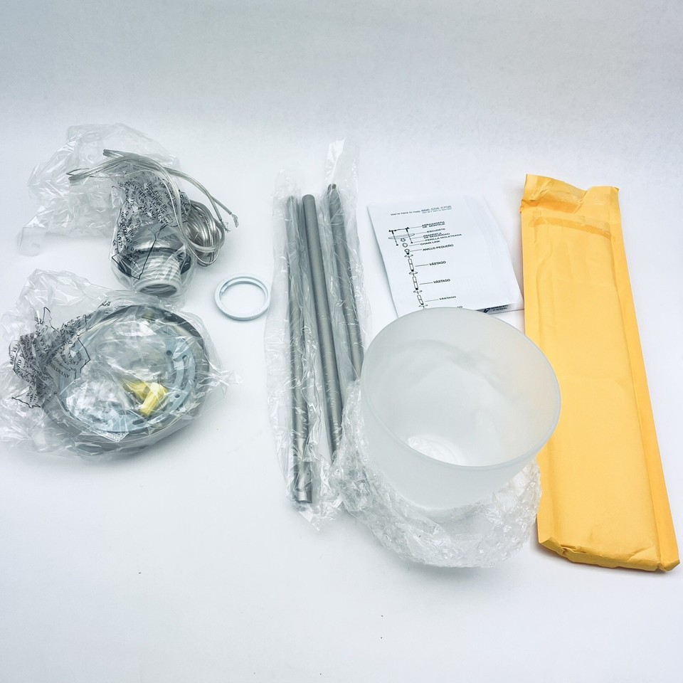 KICHLER LIGHTING 43640 NI BRUSHED NICKEL SATING ETCHED GLASS | eBay