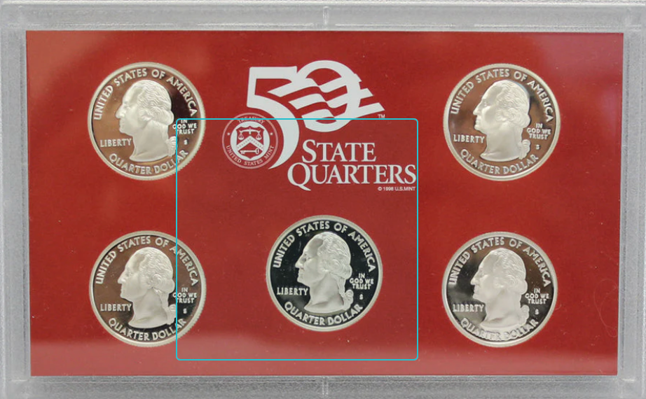 US Mint Silver 50 State Quarters 2008 S Proof Set With Box and COA ...
