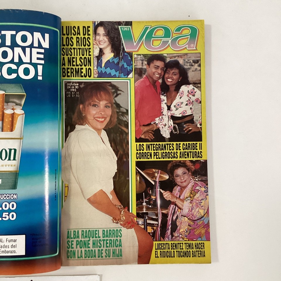 1993 TV GUIDE MAGAZINE REVISTA VEA #1262 & #1263 PUERTO RICO PR ...