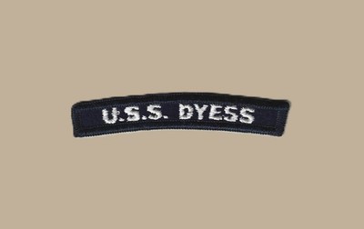 US Navy DD-880 DDR-880 USS Dyess Destroyer Ship UIM Shoulder Rocker Tab ...