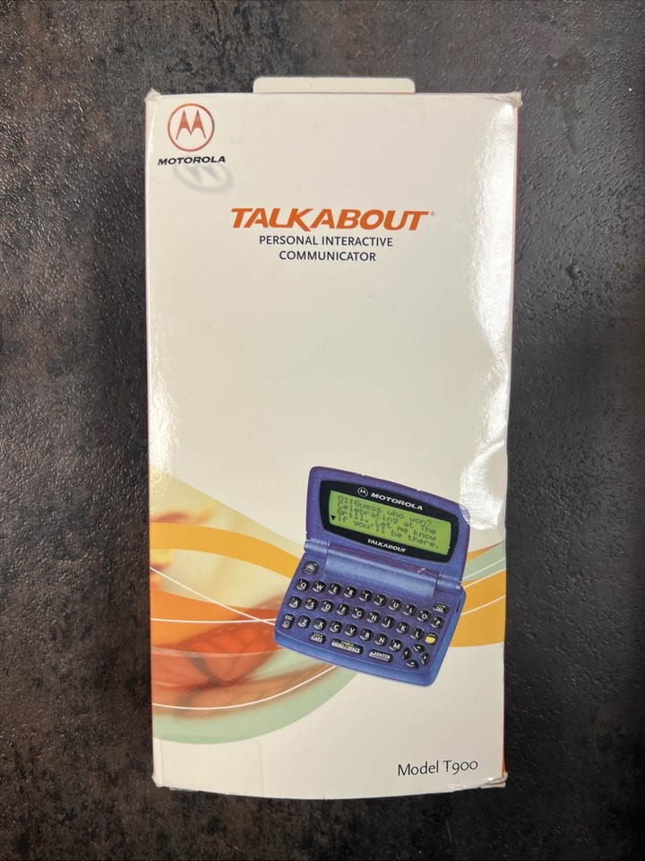 Motorola T900 2-Way Black Pager w/ Box & Clip Holder A06PKB5806AA | eBay