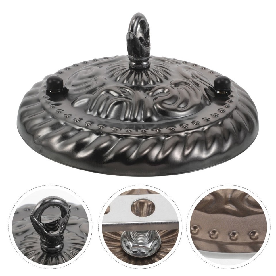 Light Fixture Cover: Ceiling Lamp Canopy Plate With Hanging Hook ...